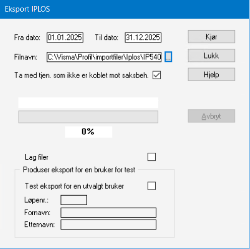 Innsending av Iplos